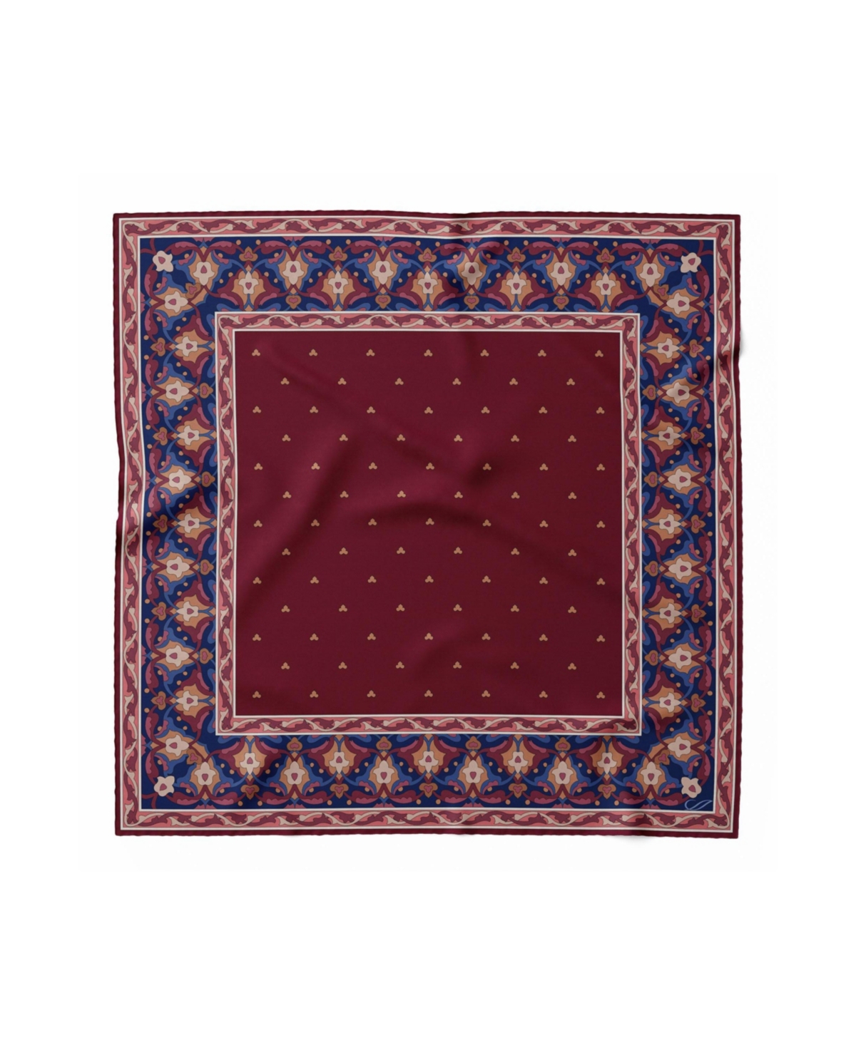 Click here for Elizabetta Mens Enrico Silk Pocket Square - Burgun... prices
