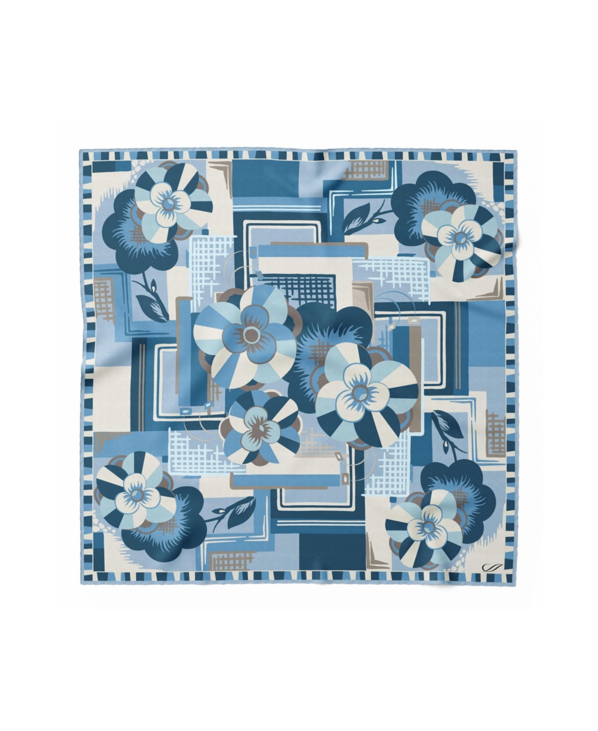 Click here for Elizabetta Mens Piero Silk Pocket Square - Blue prices