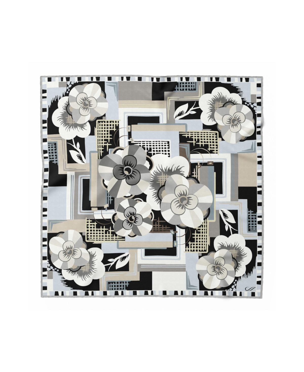 Click here for Elizabetta Mens Piero Silk Pocket Square - Grey prices