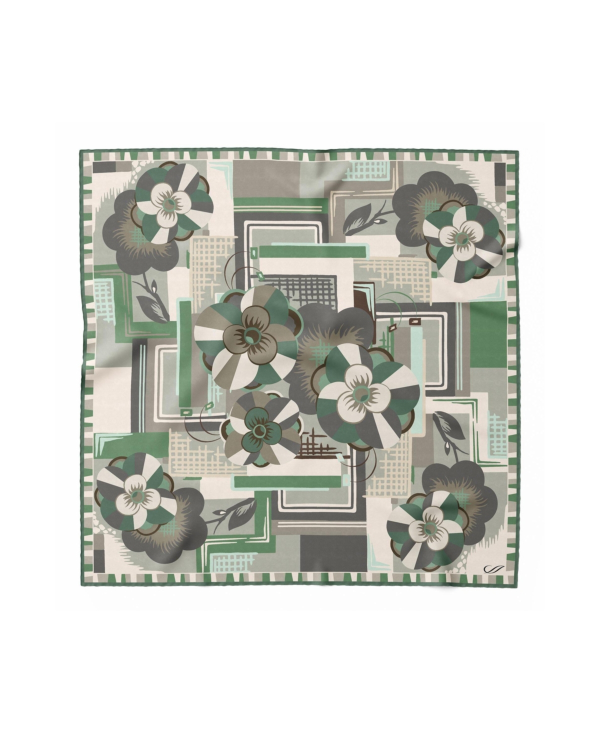 Click here for Elizabetta Mens Piero Silk Pocket Square - Green prices