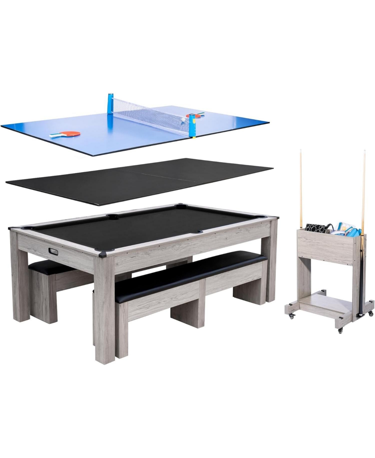 Click here for Xo 7FT 3-in-1 Pool Table Dining Combo  Convertible... prices