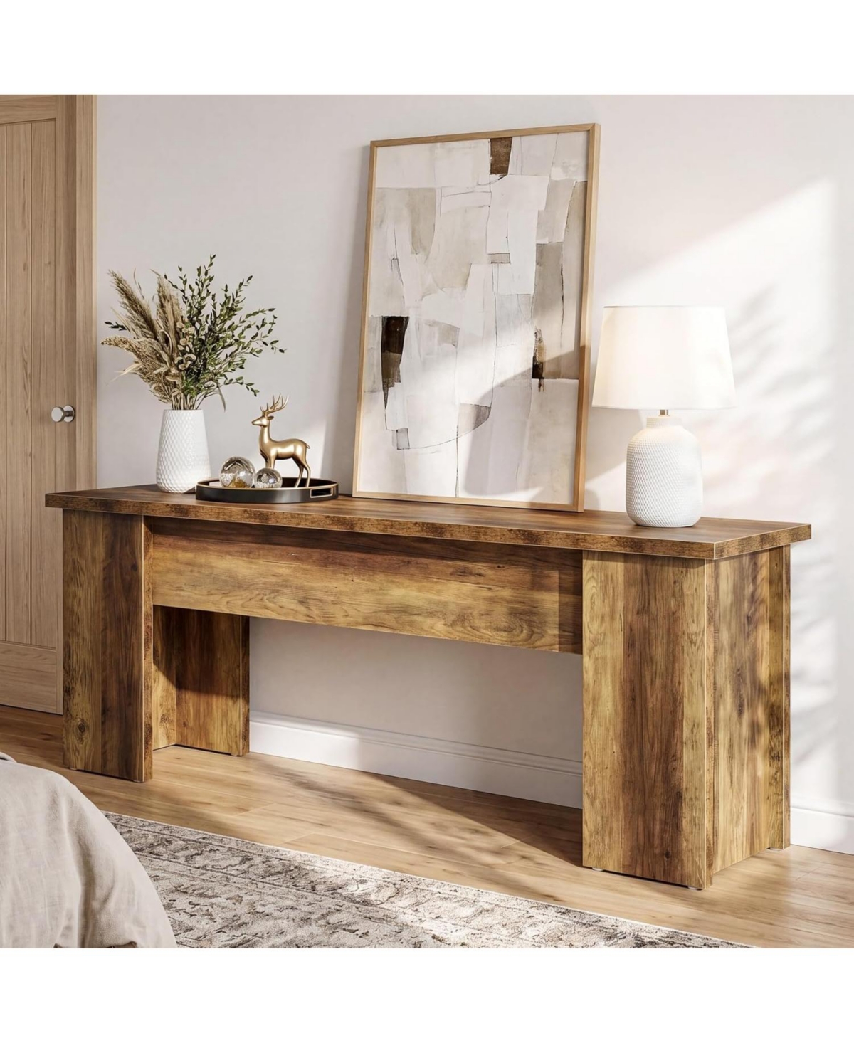 Click here for Tribesigns 63-Inch Low Console Table  Farmhouse Wo... prices
