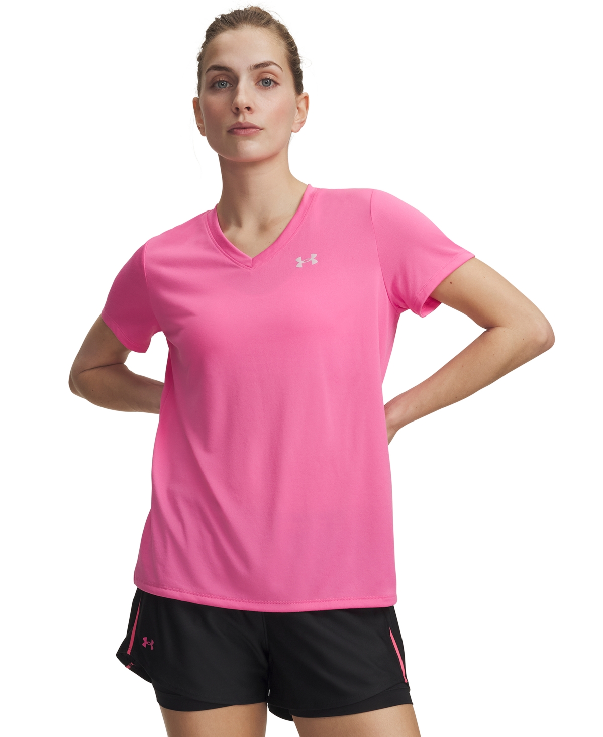 Click here for Under Armour Womens Tech V-Neck Short-Sleeve Top -... prices