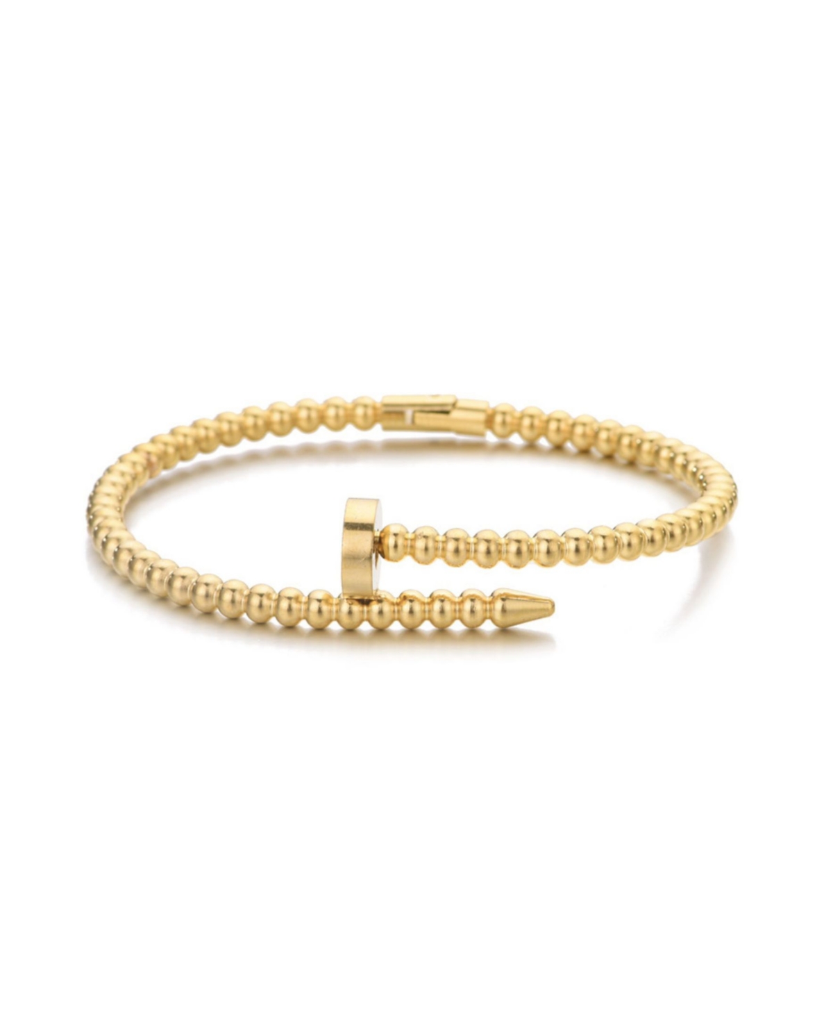 Click here for Adornia Tarnish Resistant Gold Beaded Nail Cuff Br... prices