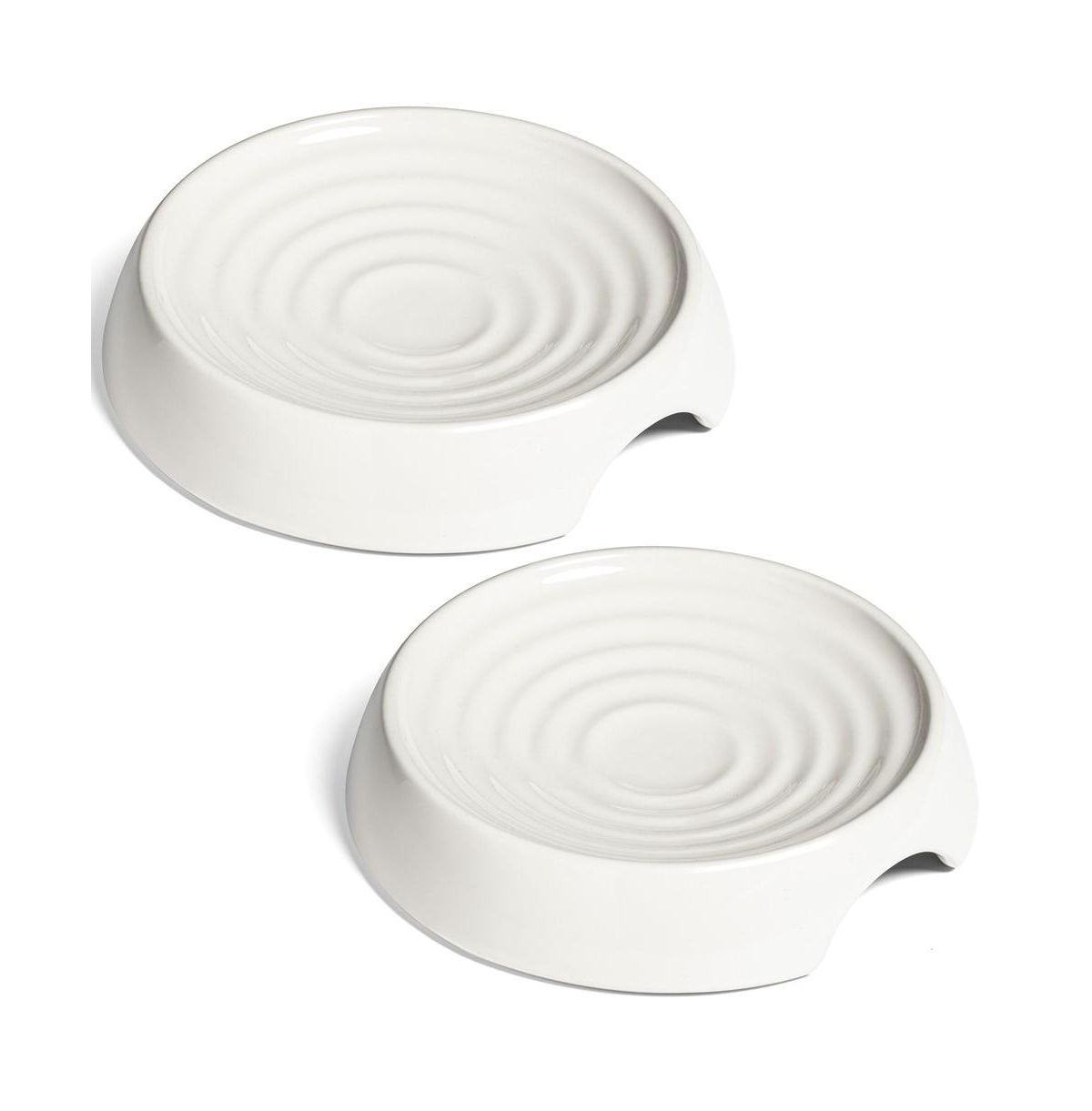 Click here for CatGuru Cat Bowls  Set Of Two  Marshmallow - Ceram... prices