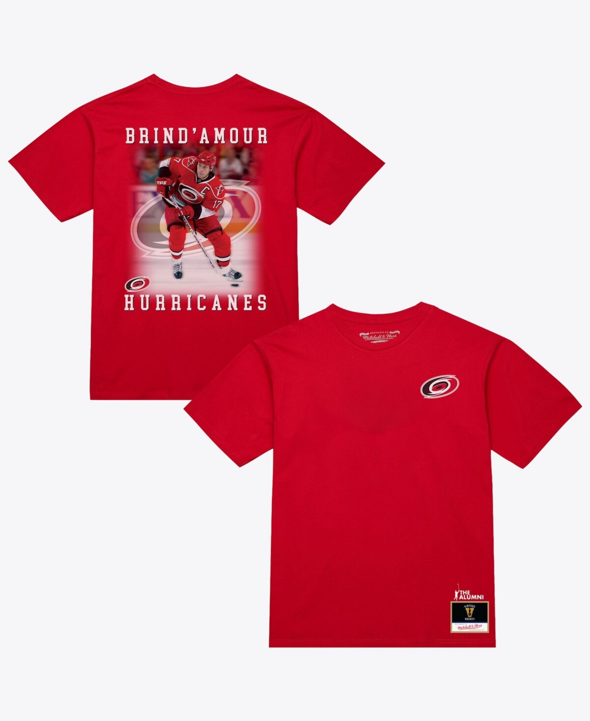 Click here for Mitchell & Ness Mens Rod BrindAmour Red Carolina H... prices