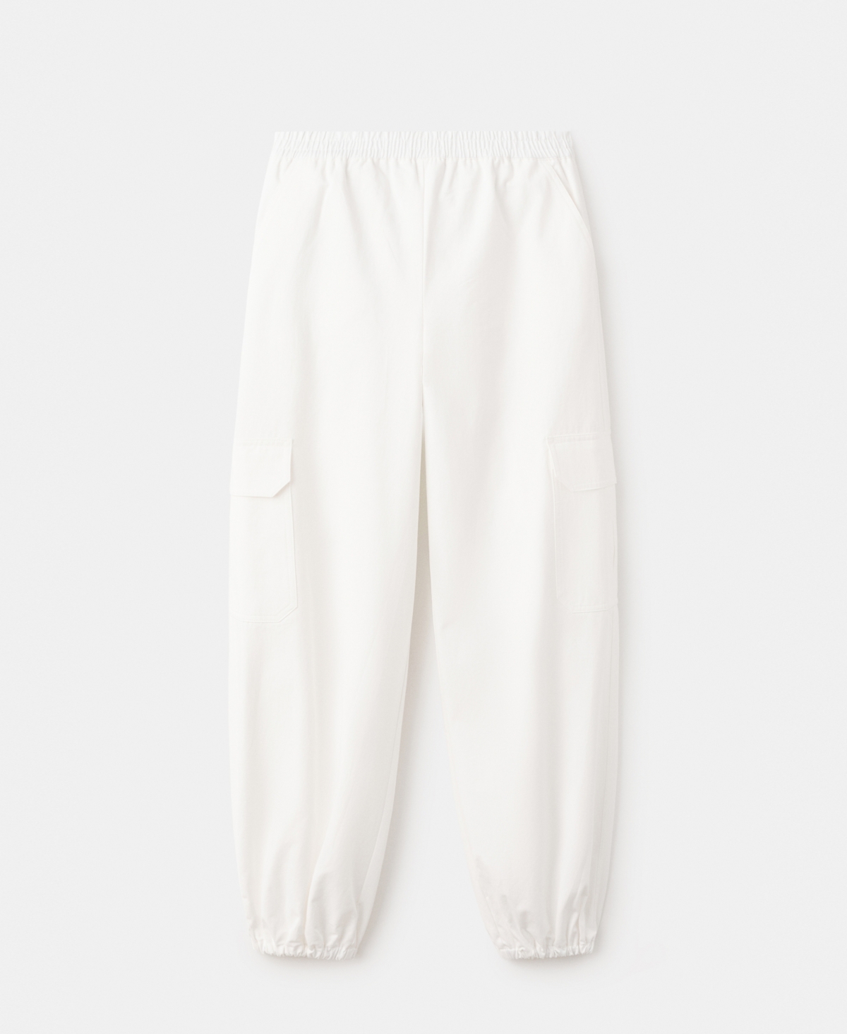 Click here for Mango Womens Baggy Cargo Pants - White prices