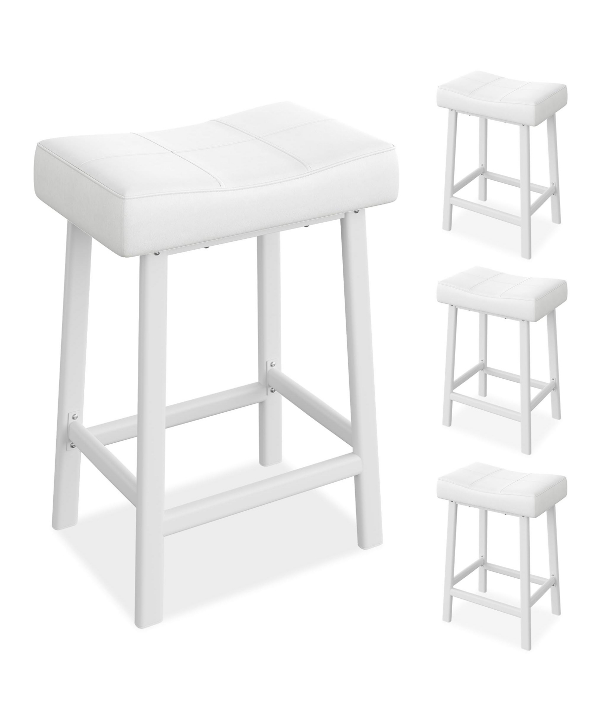 Click here for gaomon Set of 4 Counter Height Bar Stools with Uph... prices