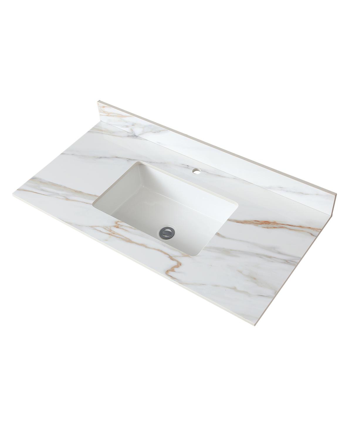 Click here for Sillysis Sintered Stone Bathroom Vanity Top with C... prices