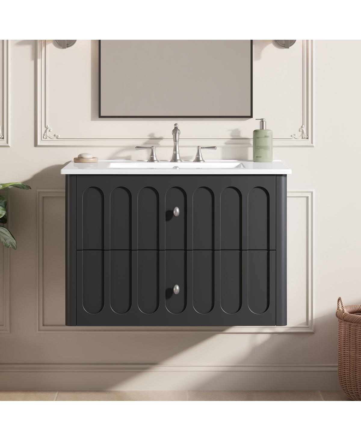 Click here for Sillysis 30 Inch Floating Bathroom Vanity with Sin... prices