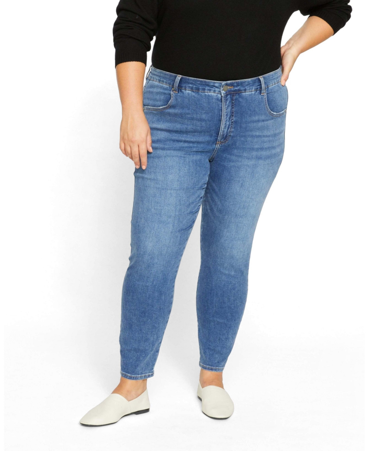 Click here for Universal Standard Womens Seine Mid Rise Skinny Je... prices