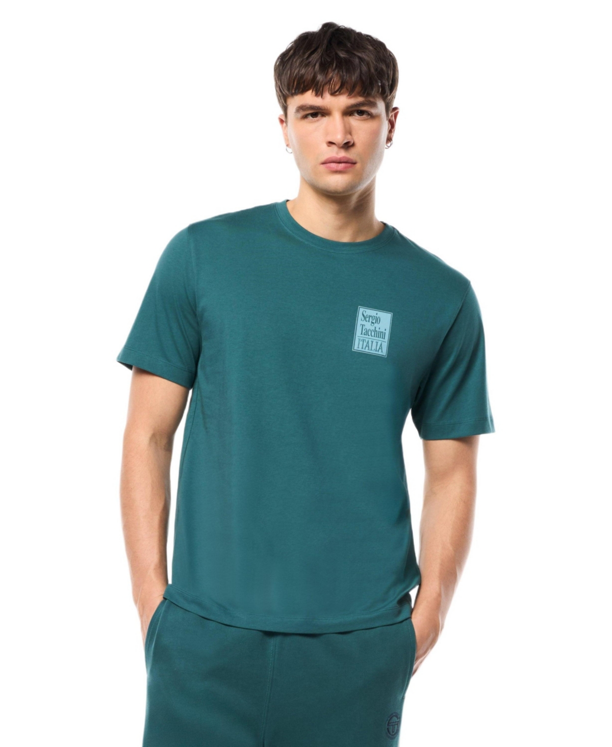 Click here for Sergio Tacchini Mens Italia T-Shirt - Mediterranea prices