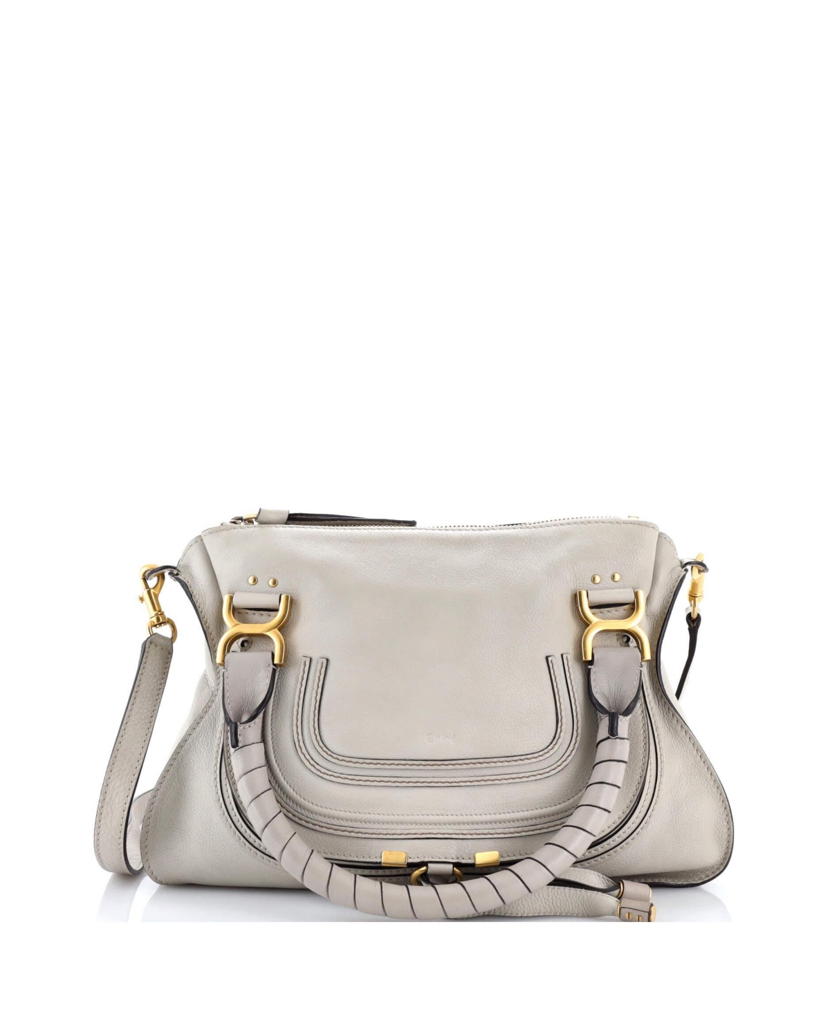 Click here for Pre-Owned Chloe Medium Marcie Satchel Leather - Gr... prices
