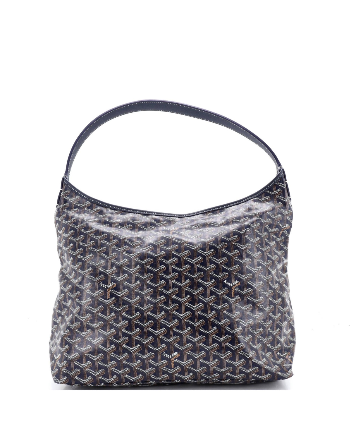 Click here for Pre-Owned Goyard Boheme Hobo Coated Canvas - Blue prices