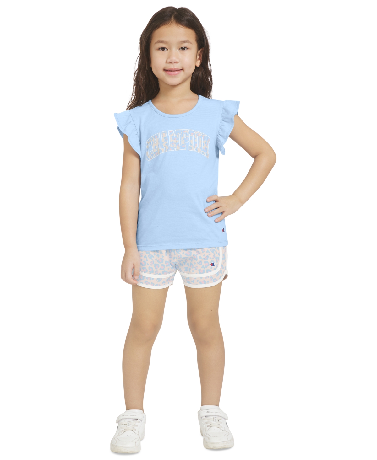 Click here for Champion Girls 4-6X Floral Print Top and Printed S... prices