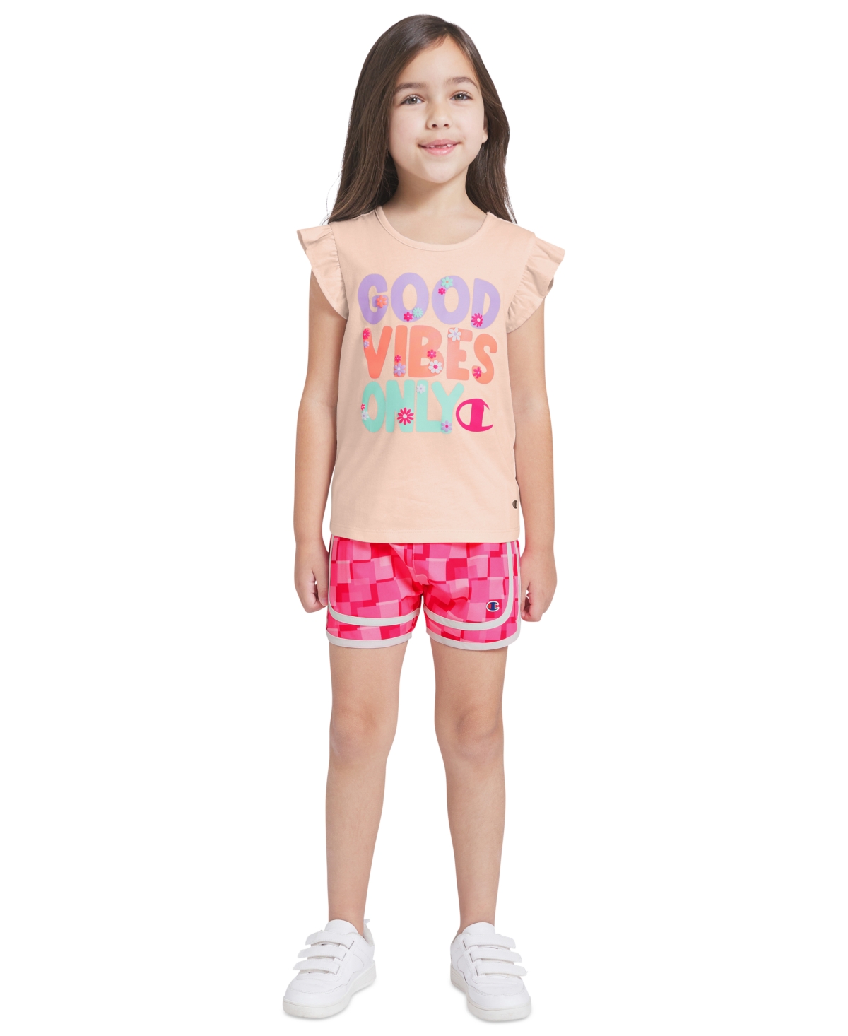 Click here for Champion Girls 4-6X Floral Print Top and Printed S... prices