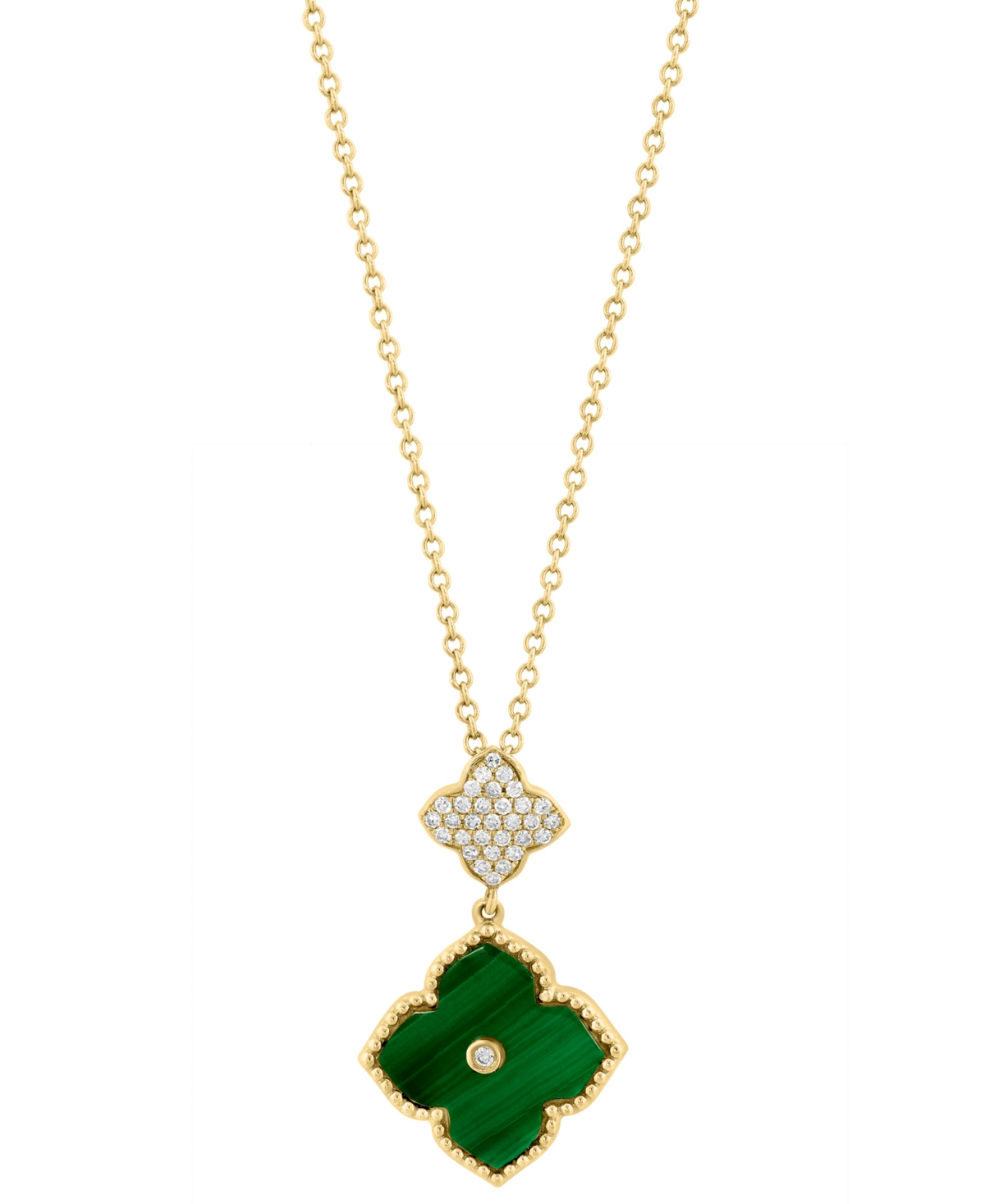 Click here for Effy Collection Malachite & Diamond (1/10 ct. t.w.... prices