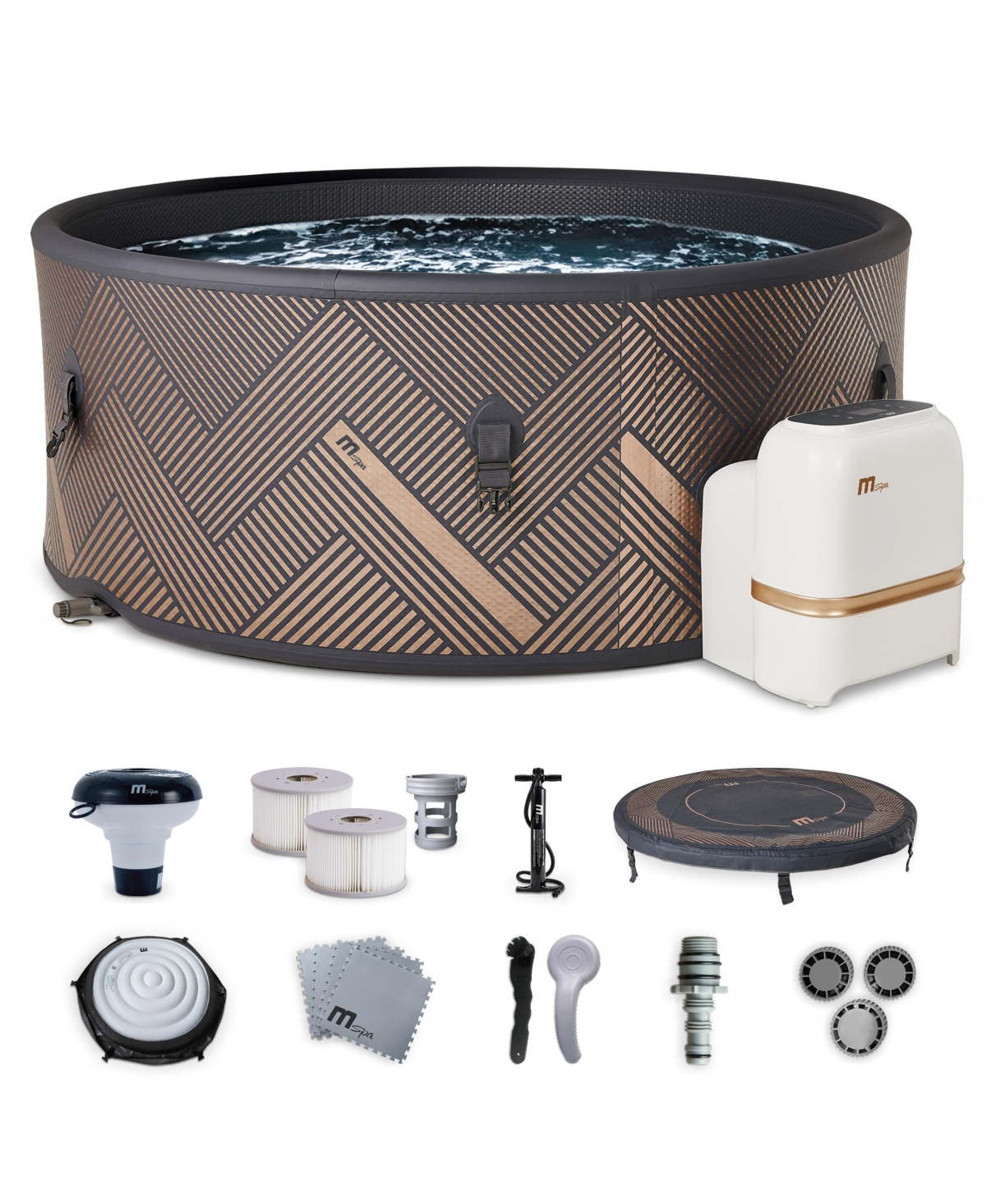 Click here for MSpa Round Inflatable Bubble Massage Spa  4 to 6 P... prices