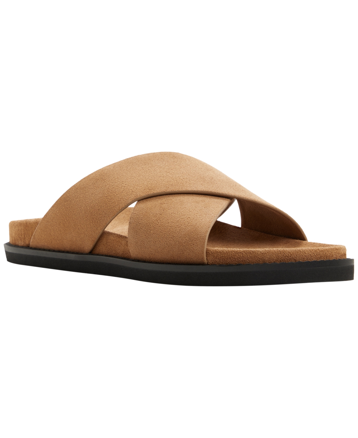 Click here for Gh Bass Mens Charleswood Cross Strap Suede Slide S... prices