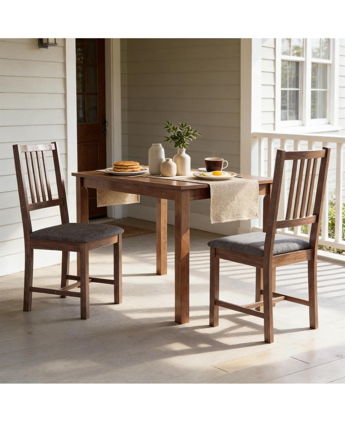 Click here for Clihome Modern Dining Chairs Set of 2 - Rubberwood... prices