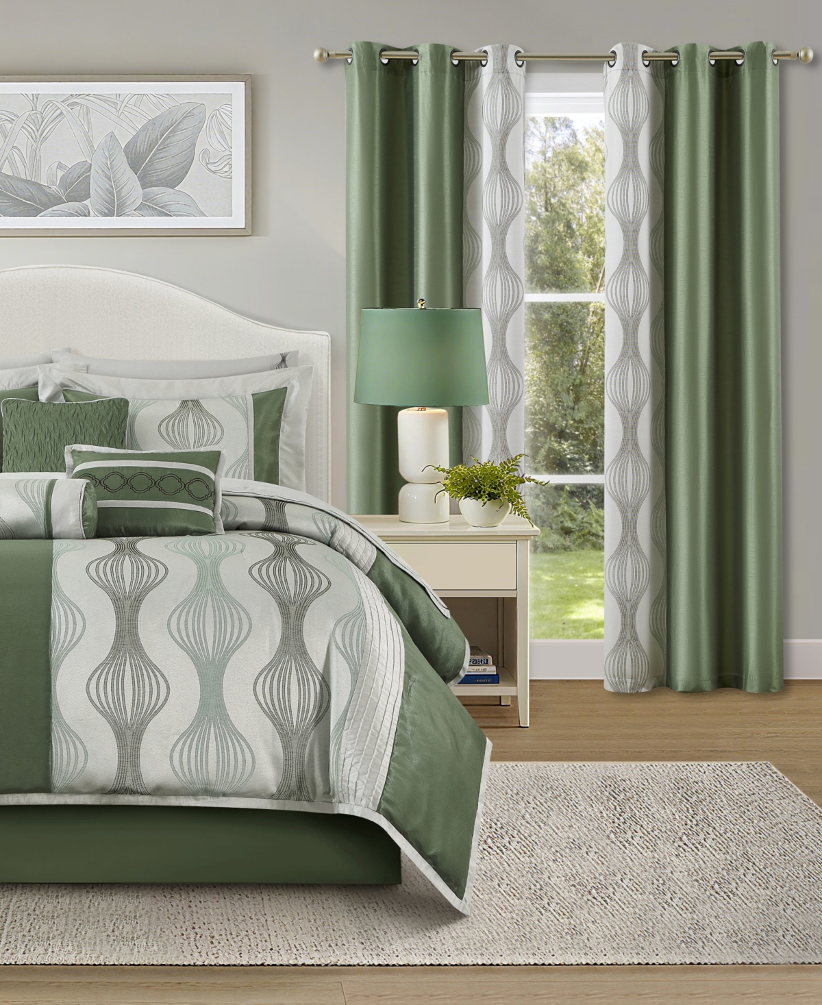 Click here for Stratford Park Kath Geometric 15-Pc. Comforter Set... prices