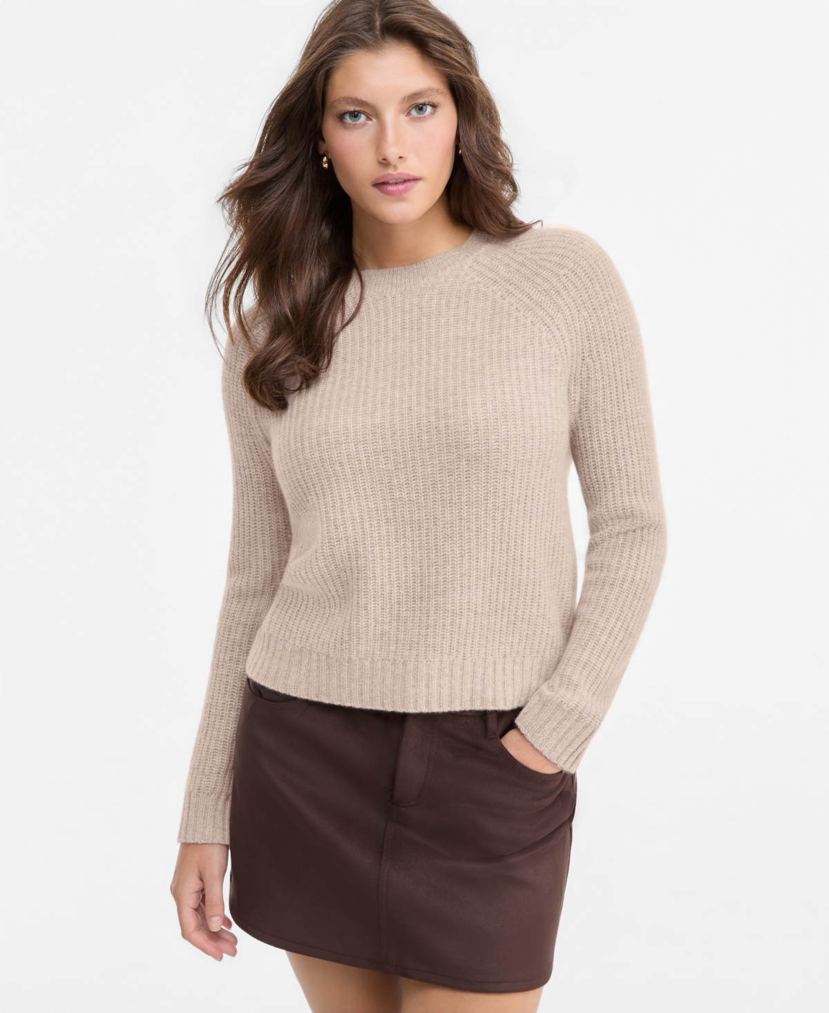 Click here for Charter Club Womens 100 Cashmere Shaker Stitch Cre... prices