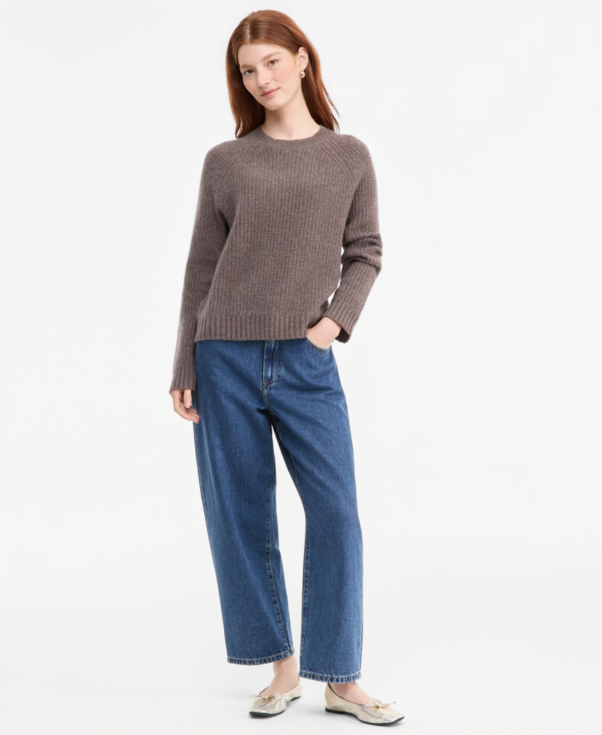 Click here for Charter Club Womens 100 Cashmere Shaker Stitch Cre... prices