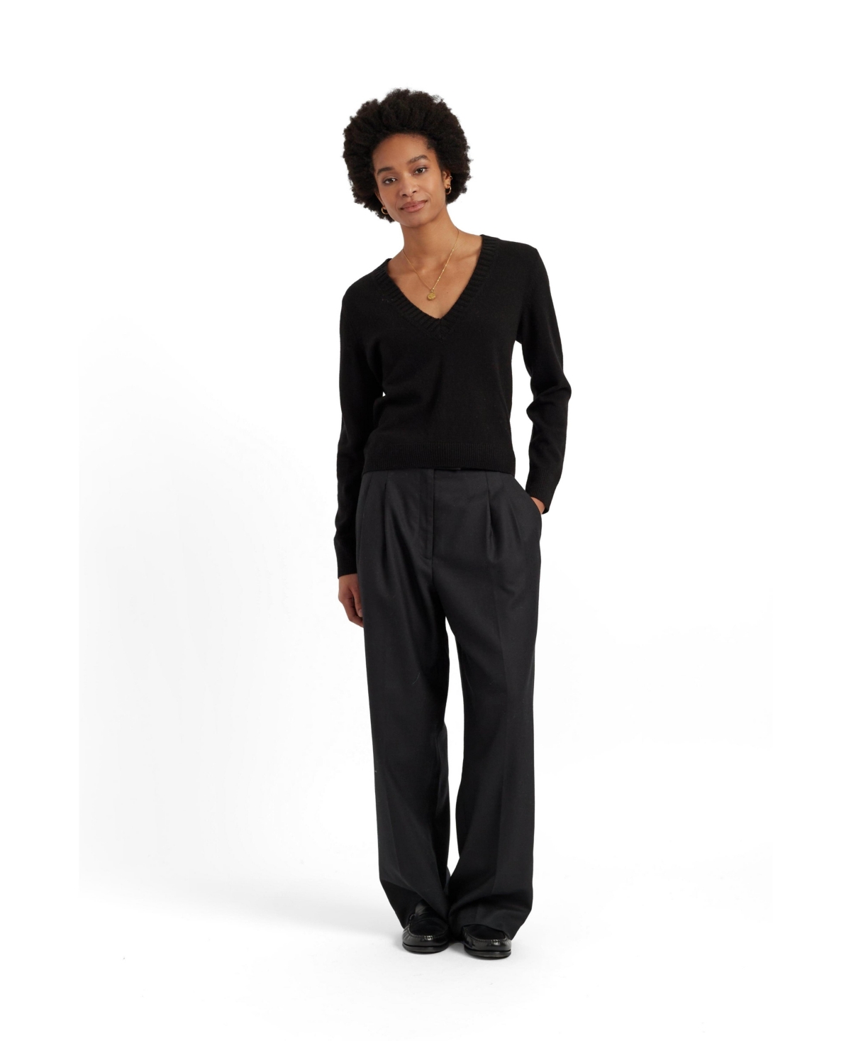 Click here for Chinti and Parker Womens Wool-Cashmere V-Neck Swea... prices