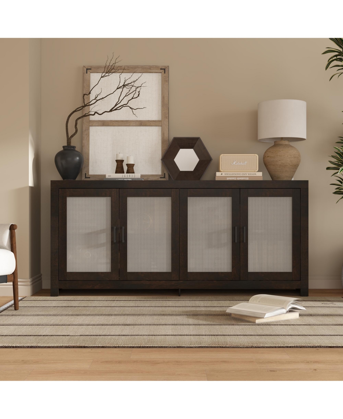 Click here for Homsee Tall Storage Cabinet with Acrylic Doors - 7... prices