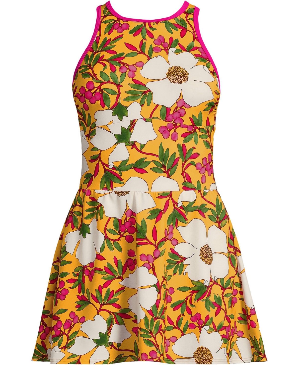 Click here for Lands End Womens Tugless High Neck Swim Dress Swim... prices