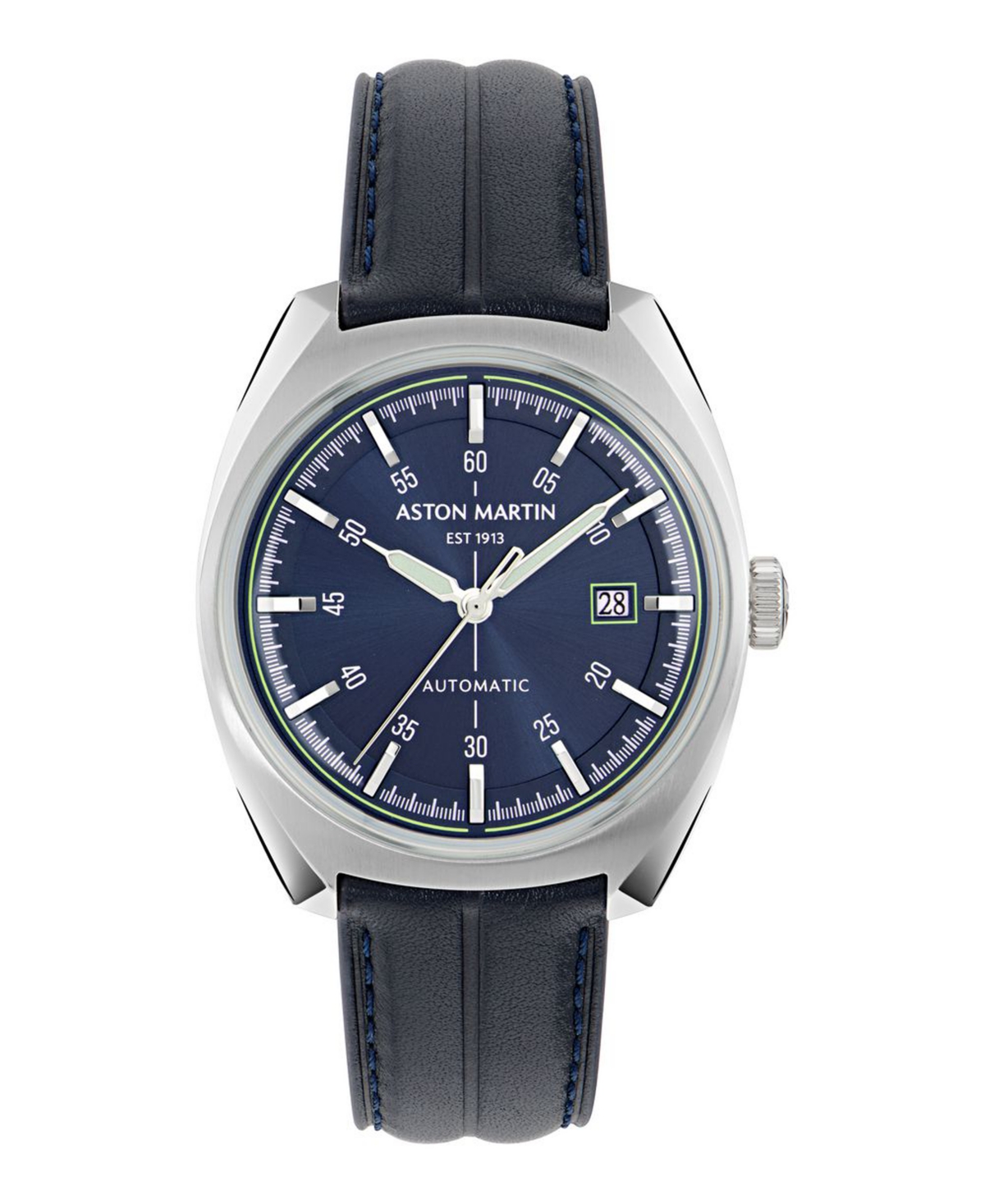 Click here for Aston Martin F1 Mens Automatic Blue Leather Strap... prices
