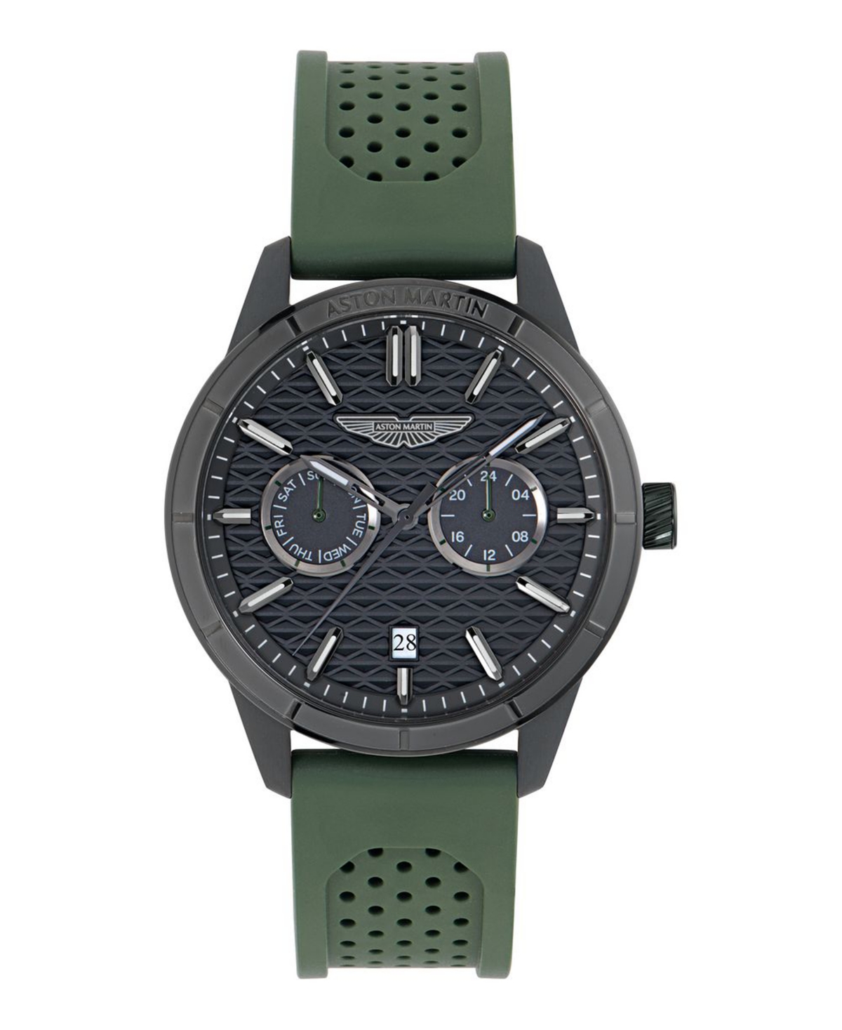 Click here for Aston Martin F1 Mens Quartz Black Guilloche Silico... prices