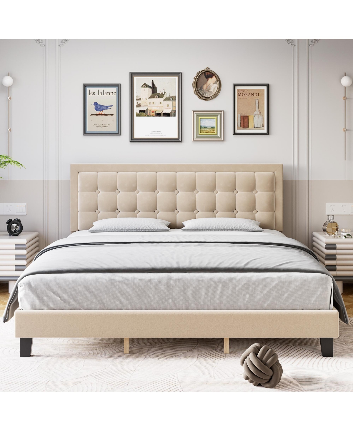 Click here for homfan Versatile Bed Frame â Adjustable Headboar... prices