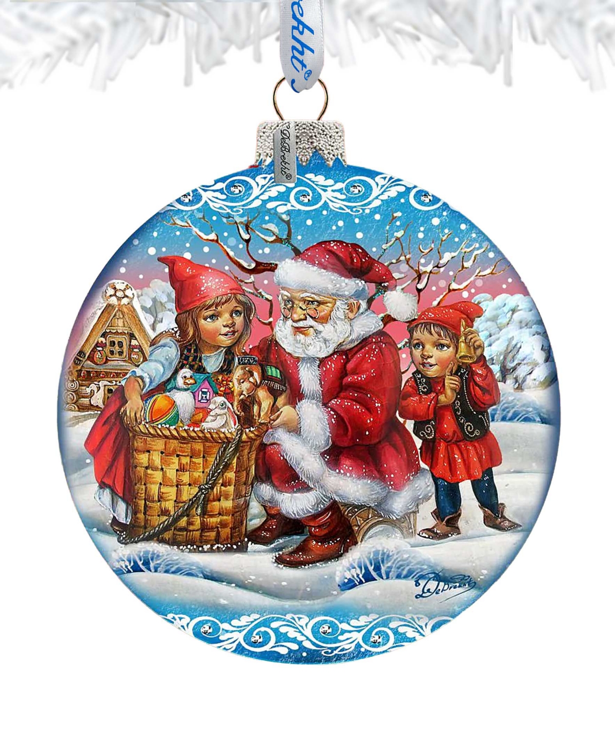 Click here for G.DeBrekht Oversized Retro Christmas Ball In Blue... prices