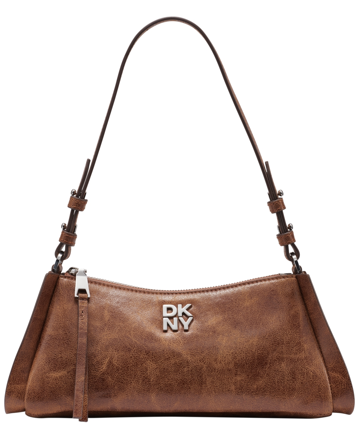 Click here for Dkny Josie Zip-Top Small Shoulder Handbag - Walnut prices