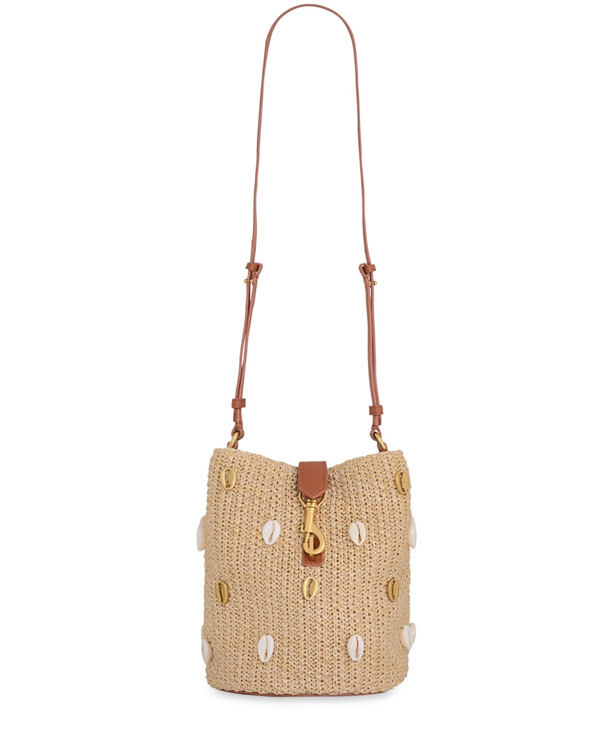 Click here for Rebecca Minkoff Megan Small Bucket Handbag - Natur... prices