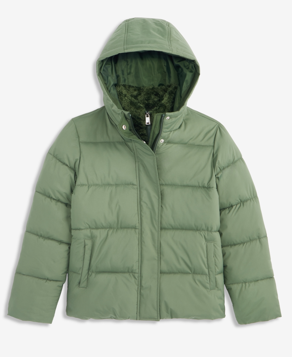 Click here for S Rothschild & Co Girls 6-16 Contrast-Vestee Hoode... prices