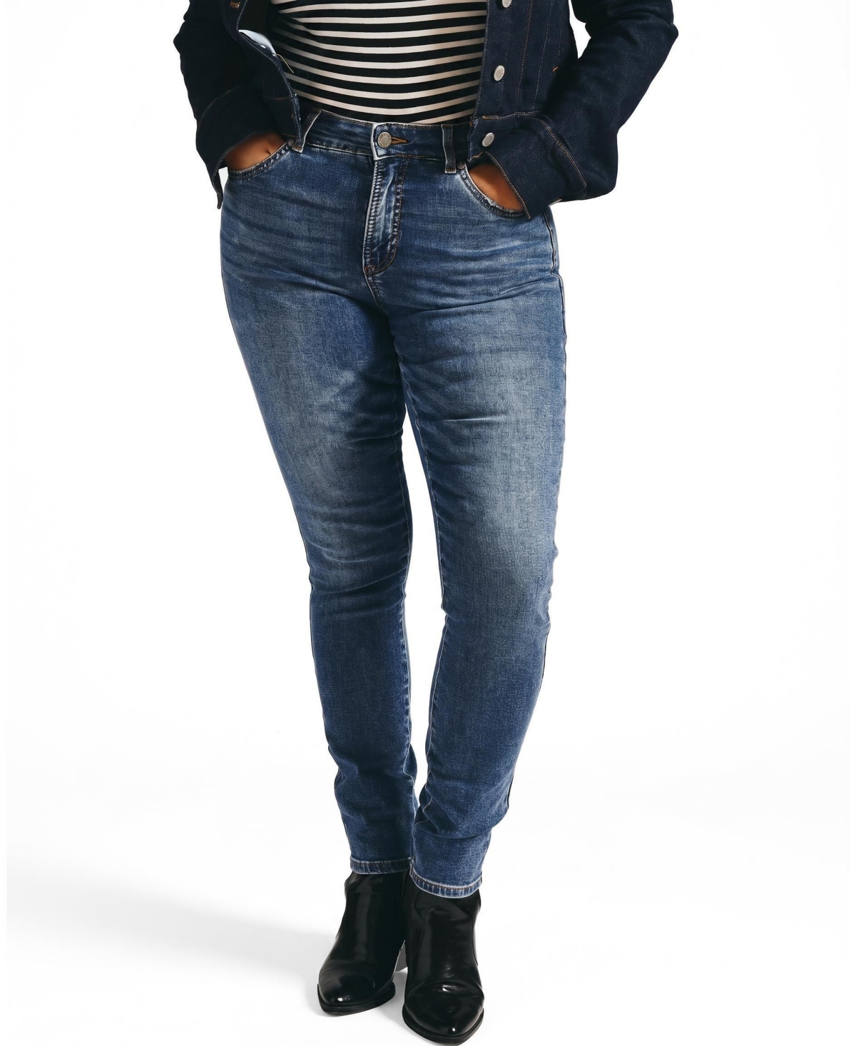 Click here for Universal Standard Womens Seine High Rise Skinny J... prices