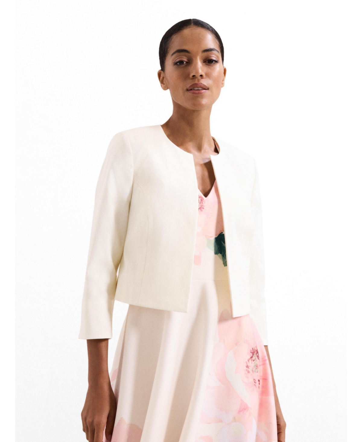 Click here for Phase Eight Womens Elizabeth Cropped Blazer - Crea... prices