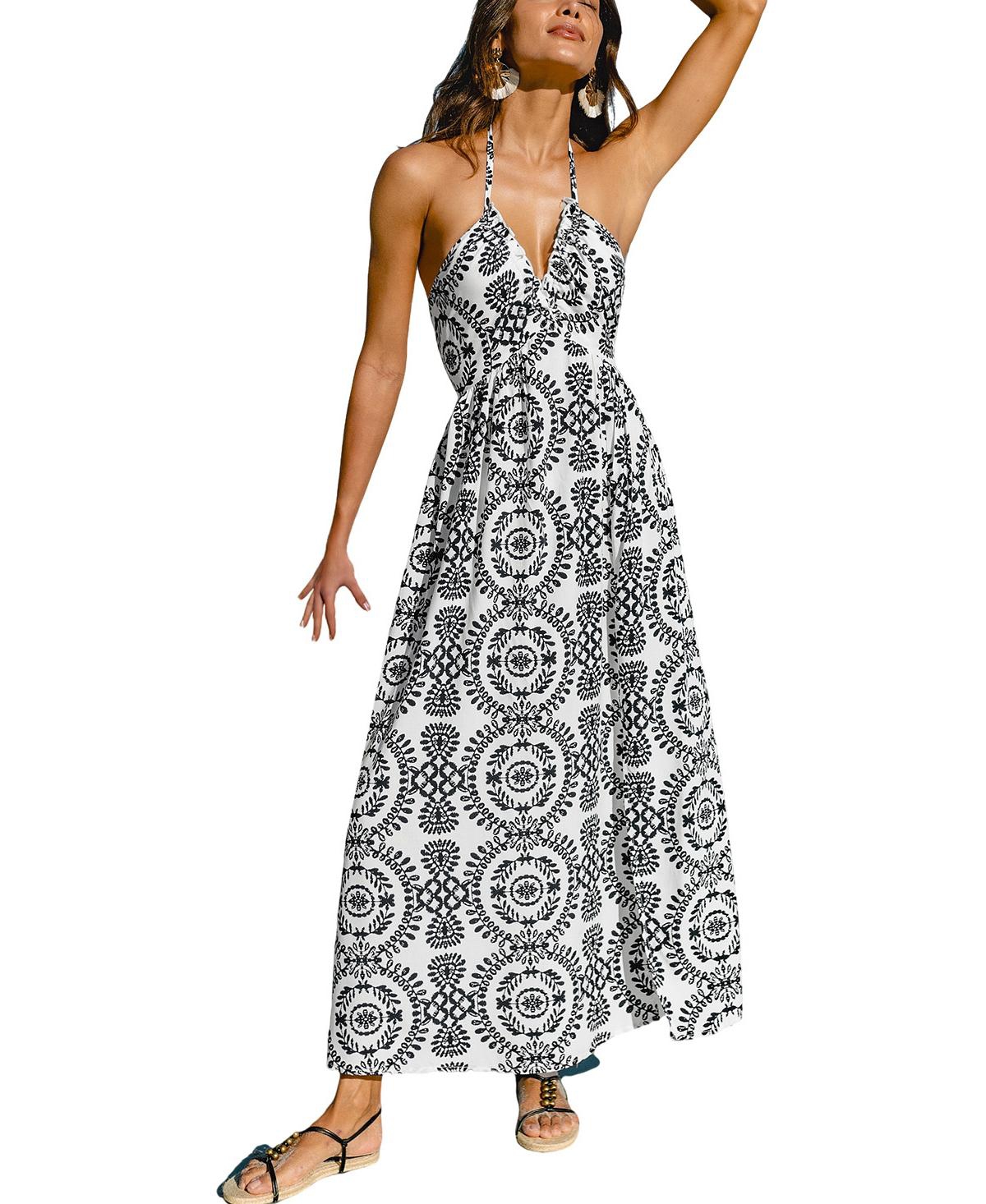 Click here for Cupshe Womens Getaway Energy Ornate Midi Beach Dre... prices