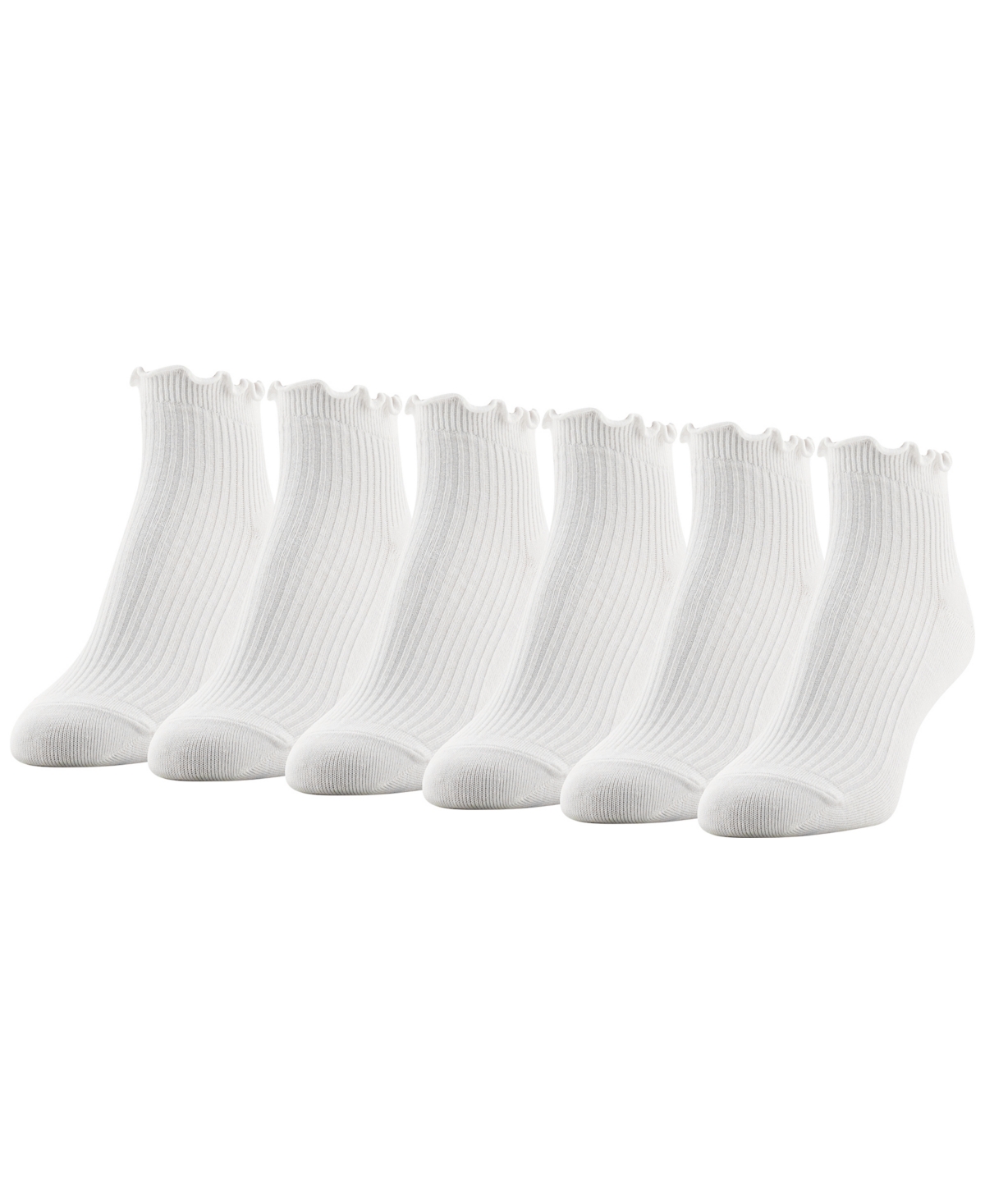 Click here for Gold Toe Womens Rib Lettuce Edge Quarter Socks  6-... prices