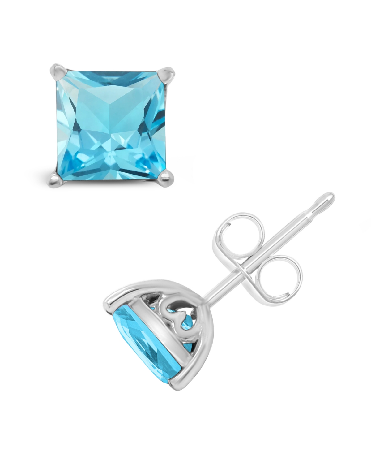 Click here for Blue Topaz (2-7/8 ct. t.w.) Stud Earrings in Sterl... prices