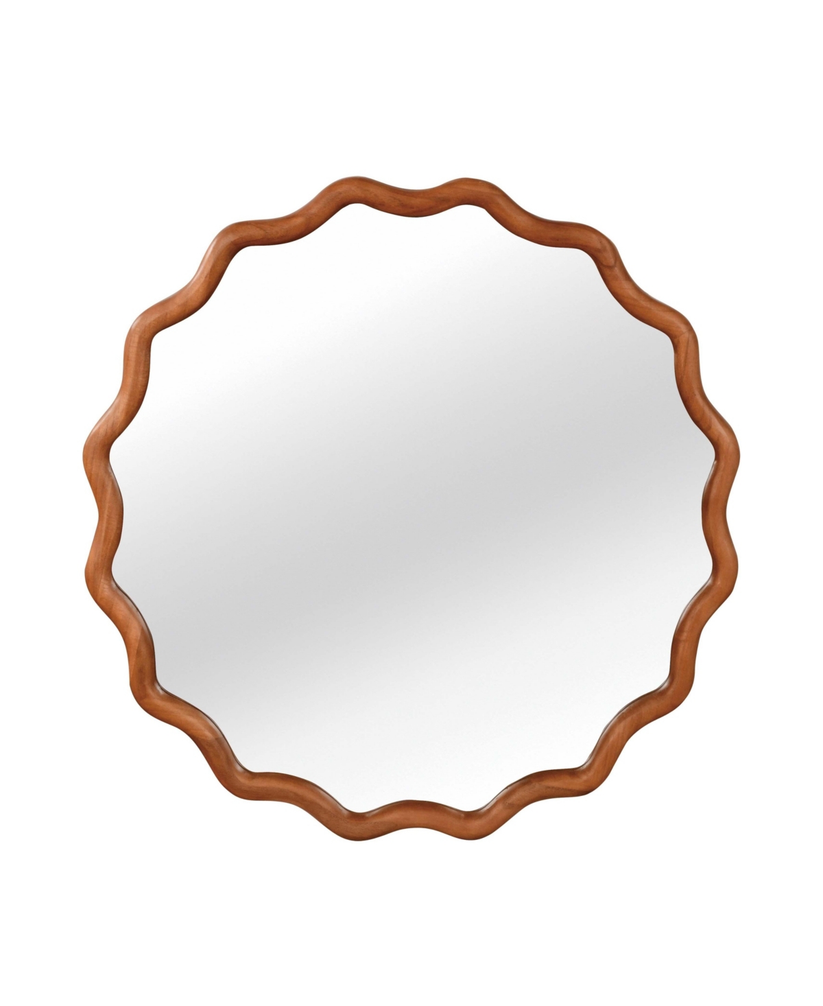 Click here for Midola 30-inch Wavy Round Solid Wood Frame Decorat... prices