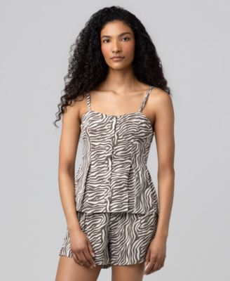 BLANK NYC Women's Zebra Print Tank Top - Macy's