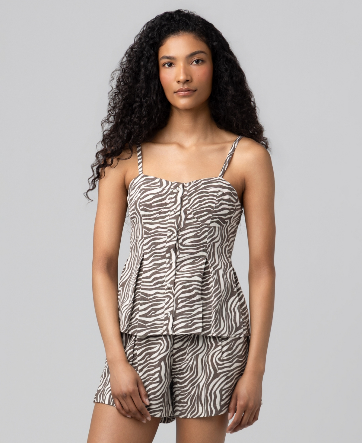 Click here for Blank Nyc Womens Zebra Print Tank Top - Down Under prices