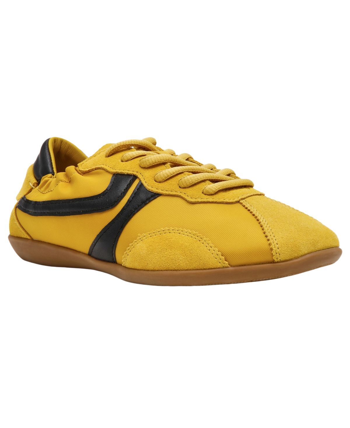 Click here for Steve Madden Womens Khaia Lace-Up Sneakers - Yello... prices