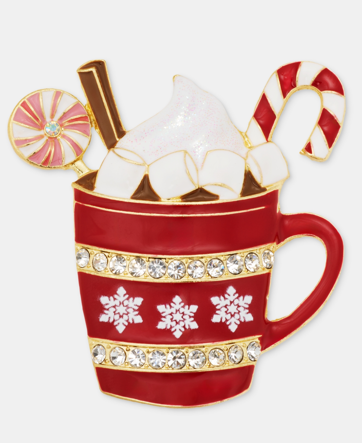 Click here for Holiday Lane Hot Cocoa Cup Pin  Macys Exclusive -... prices