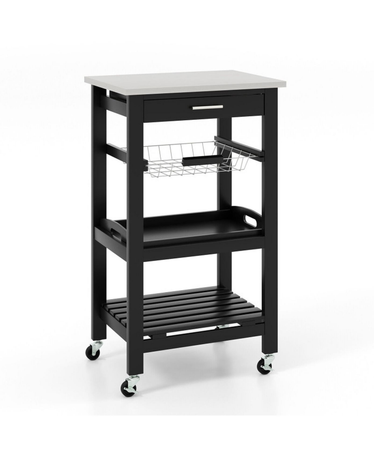 Click here for Gouun Kitchen Rolling Island Cart with Stainless S... prices