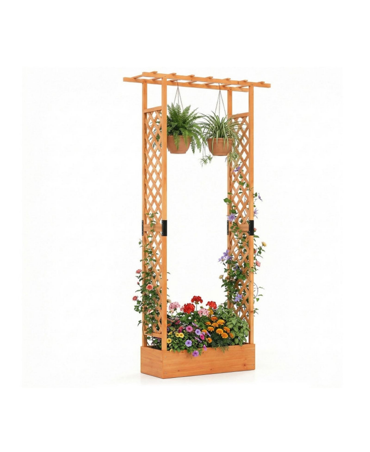 Click here for Gouun 89 in Tall Wooden Raised Garden Bed with Sid... prices