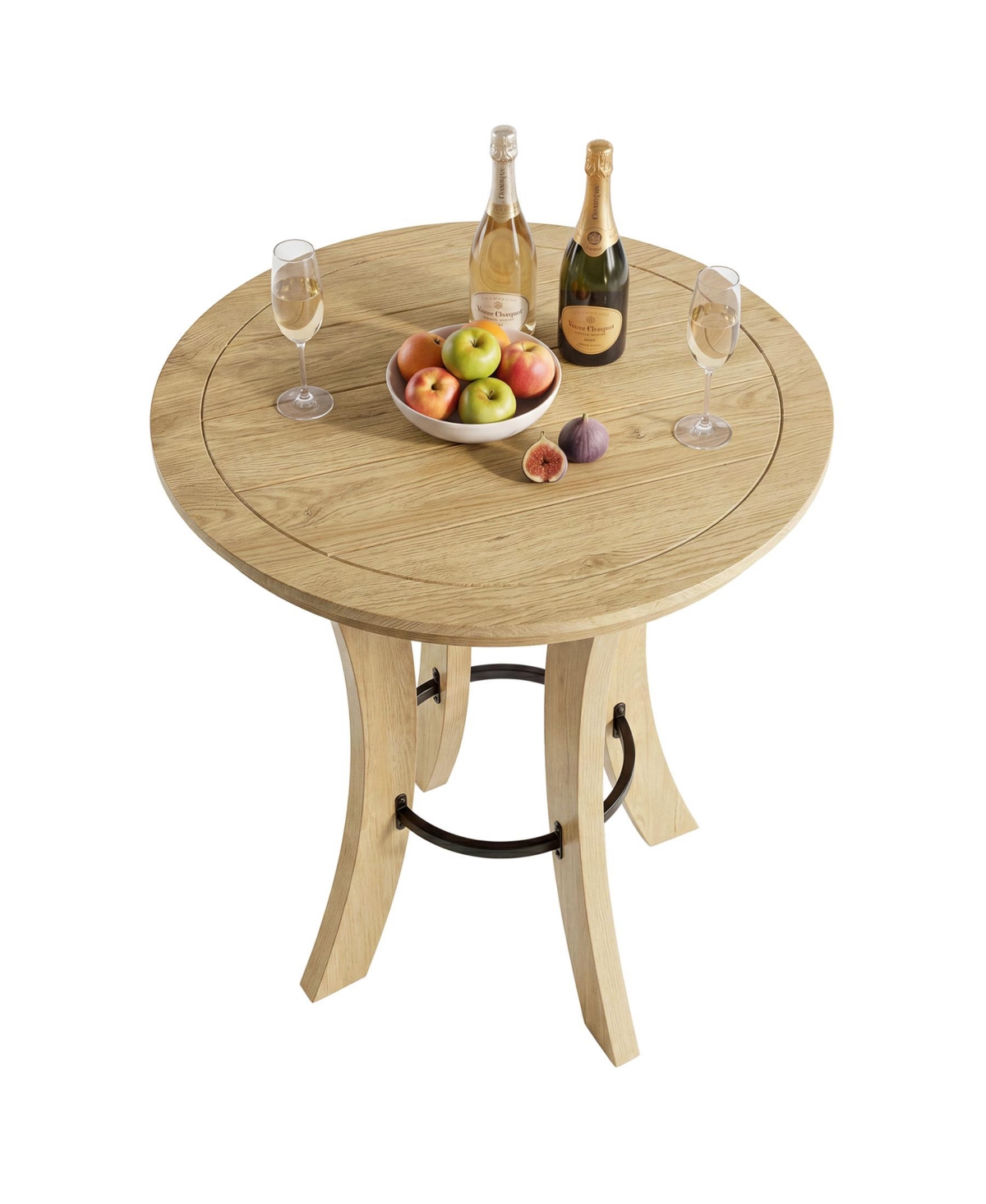 Click here for Tribesigns Round Bar Table  39.4 Inch Height Wood... prices